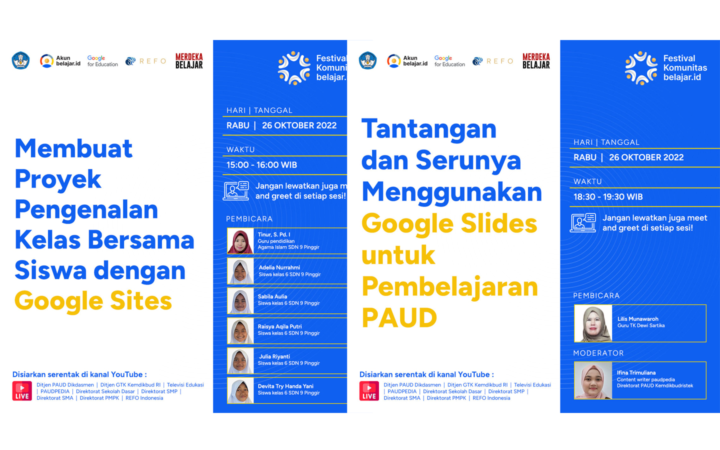 Liputan Langsung Festival Komunitas belajar.id 2022 “Bangkit Bersama ...